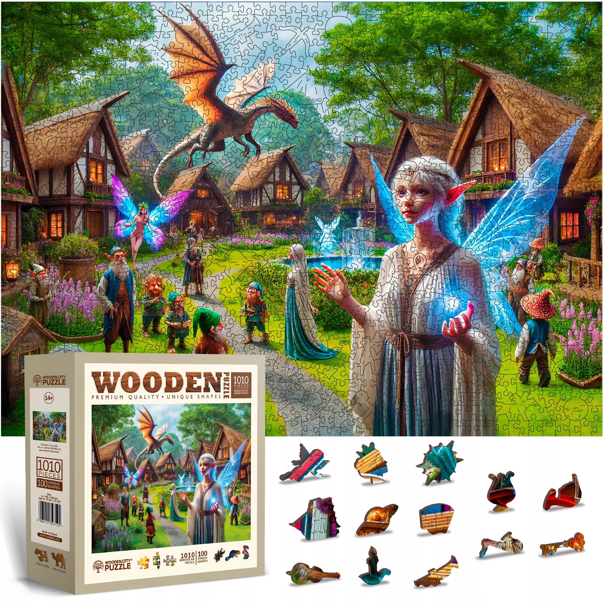 Medinės Dėlionės 1000 Elementų - Fantazijos Kaimas – Levitara